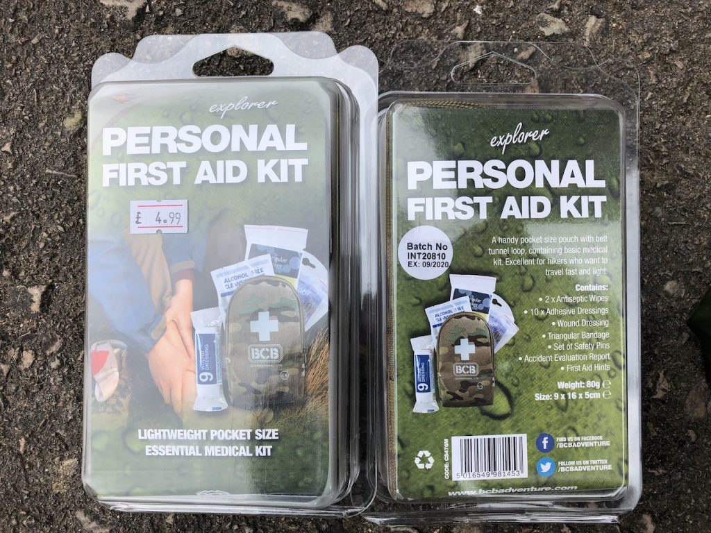 Bushcraft Personal First Aid Kit – Nutty Badgers ESU